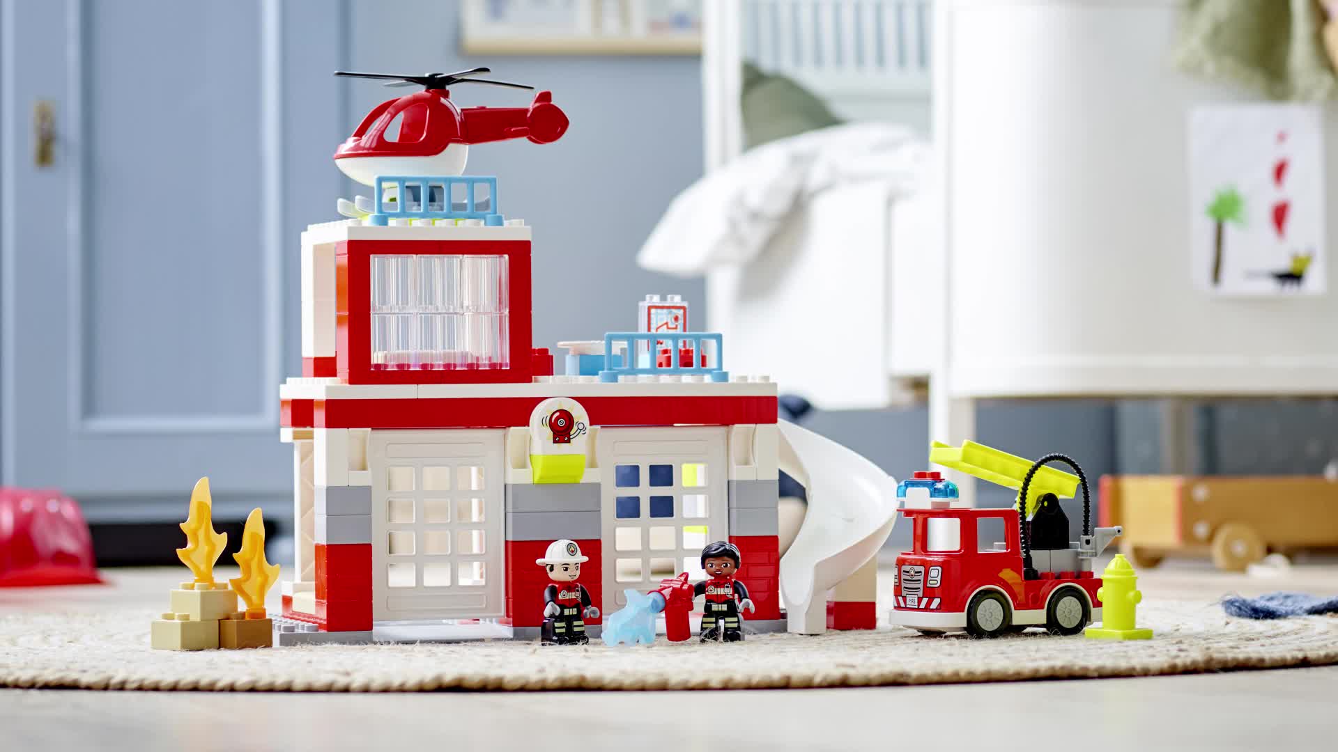LEGO® DUPLO® 10970 La caserne et l’hélicoptère des pompiers - Lego ...