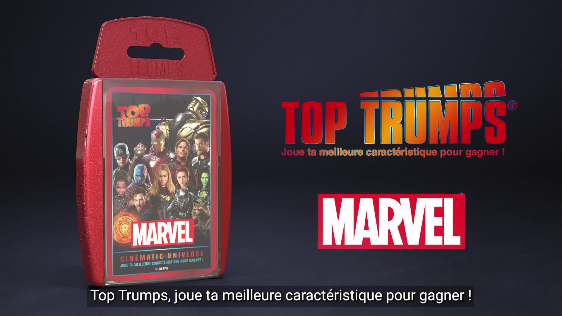 Jeu de cartes Top Trumps Marvel Cinematic universe - Jeux classiques ...
