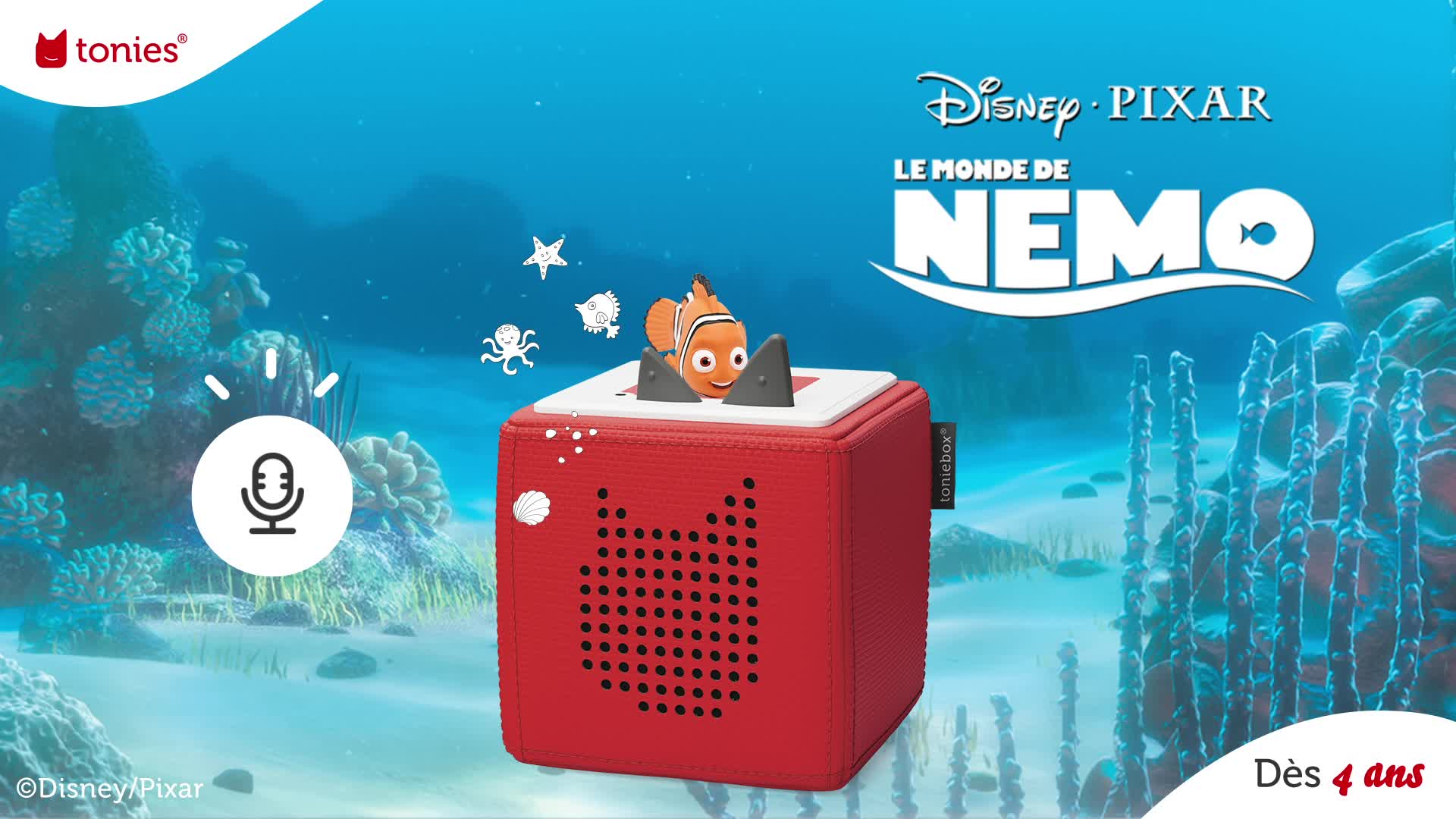 Figurine Tonies Aventure Le Monde de Nemo pour Conteuse Toniebox ...