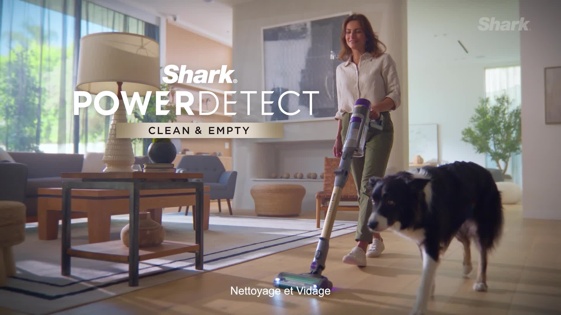 Aspirateur balai Shark Power Detect avec base de vidage automatique IP3251EUT Gris - Achat ...