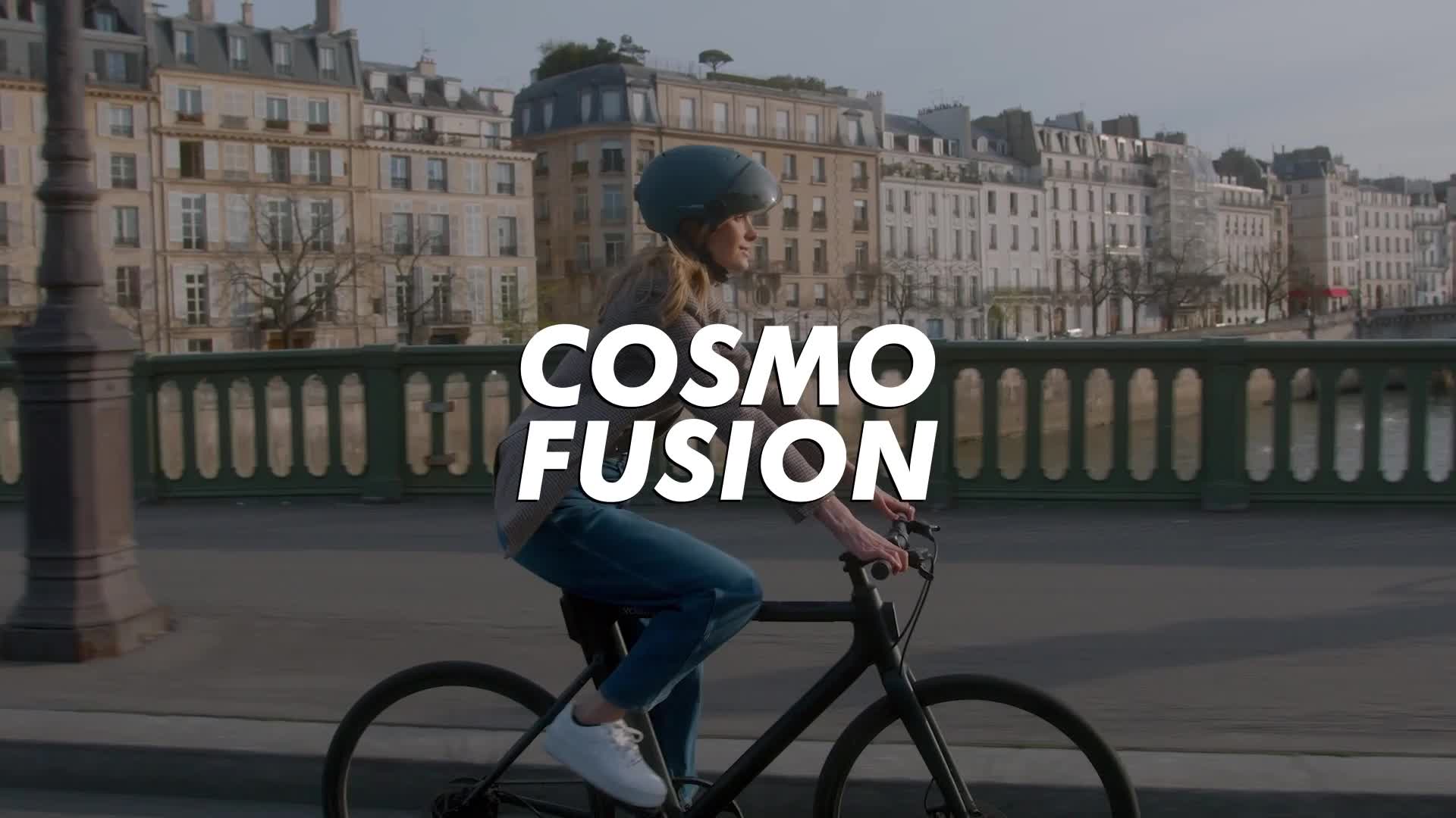 Casque vélo avec visière Cosmo Fusion Premium Beige - Casque vélo ...