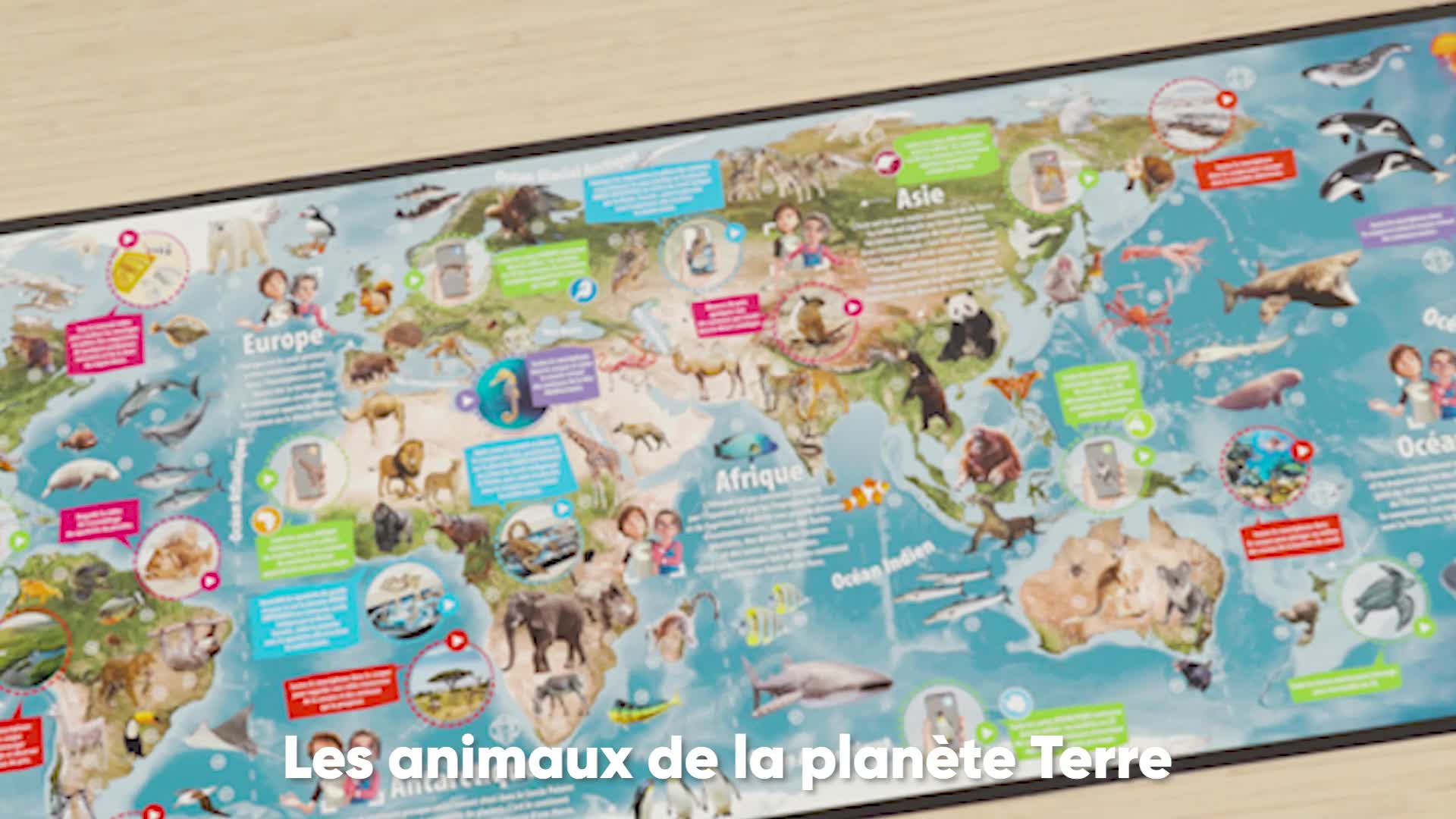 Jeu de sciences et d'expérience Clementoni Les animaux de la planète Terre Réalité Virtuelle ...