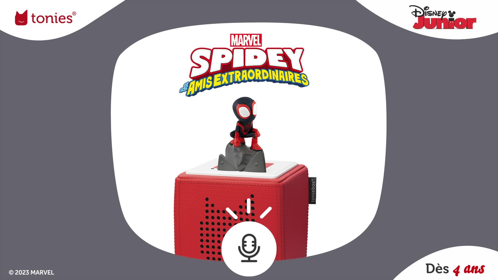 Figurine Tonies Aventure Spidey Miles Morales Spider-Man pour Conteuse ...