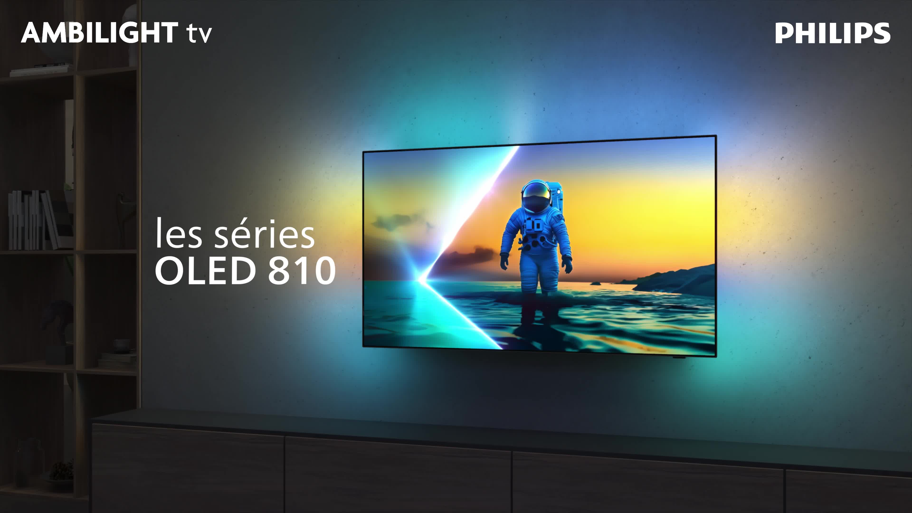 TV OLED Philips 4K UHD Ambilight 48OLED810 121 cm 2025 - OLED TV ...