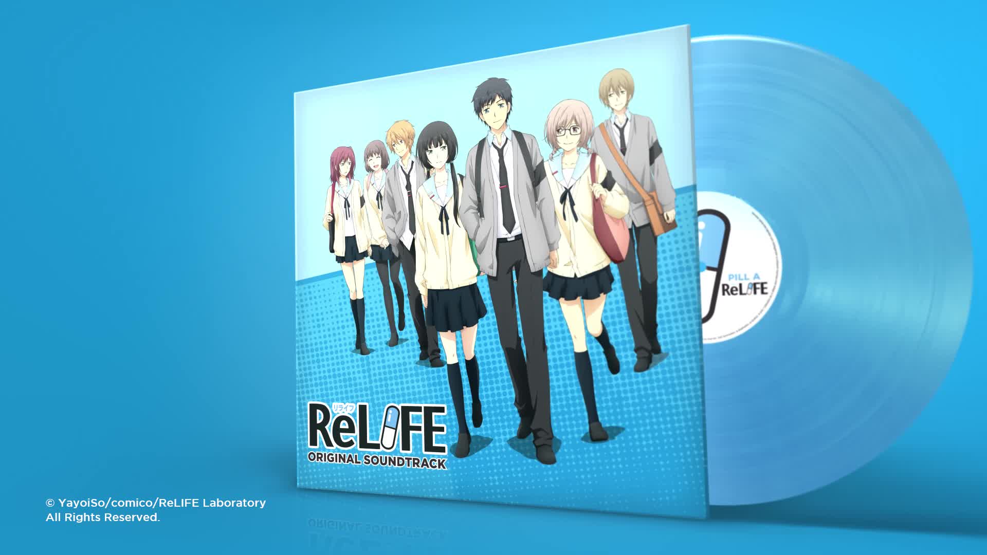 ReLIFE Original Soundtrack Édition Limitée Vinyle Bleu - Masayasu Tsuboguchi - Vinyle album ...