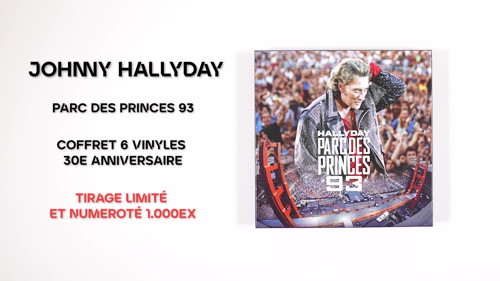 Parc des Princes 1993 Édition Limitée et Numérotée 30ème Anniversaire Coffret - Johnny Hallyday ...