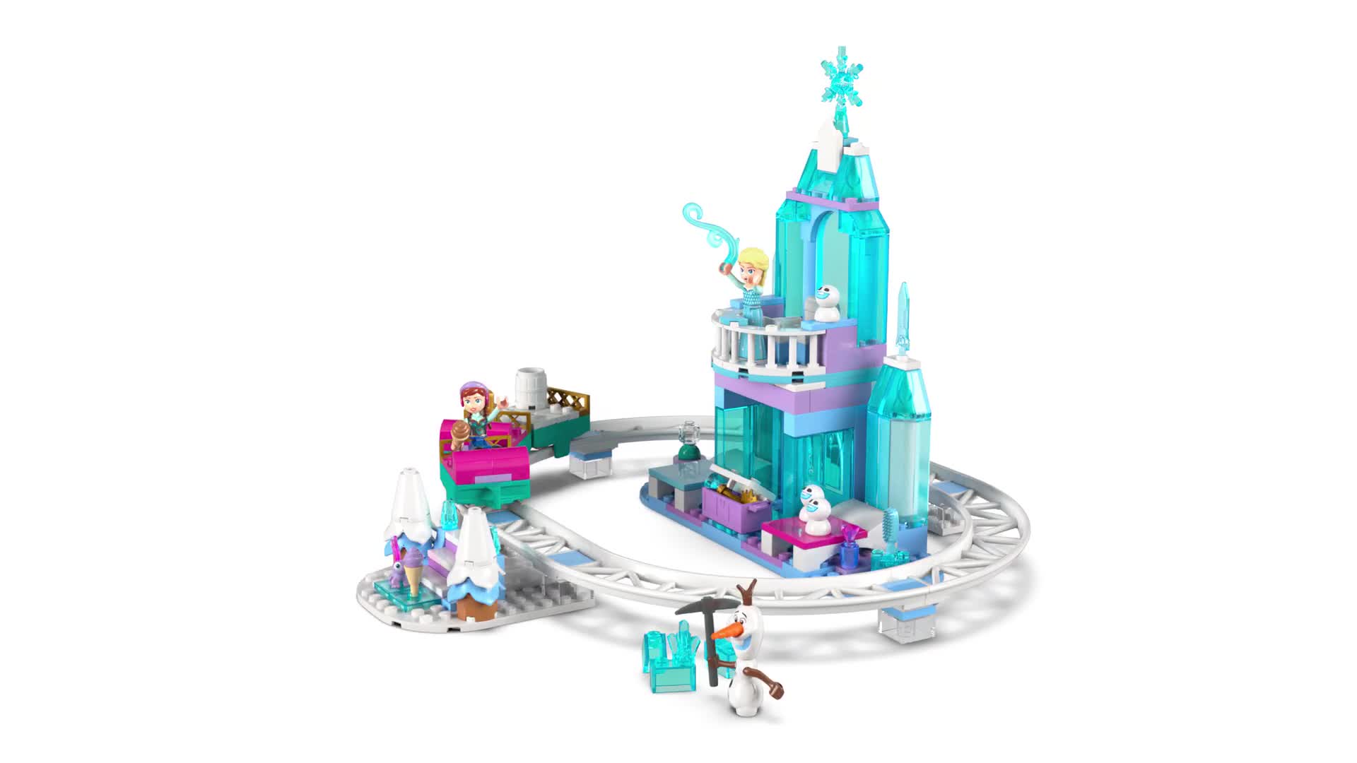 LEGO® Disney Princess 43281 - Castelo de Gelo da Elsa e Aventura na ...