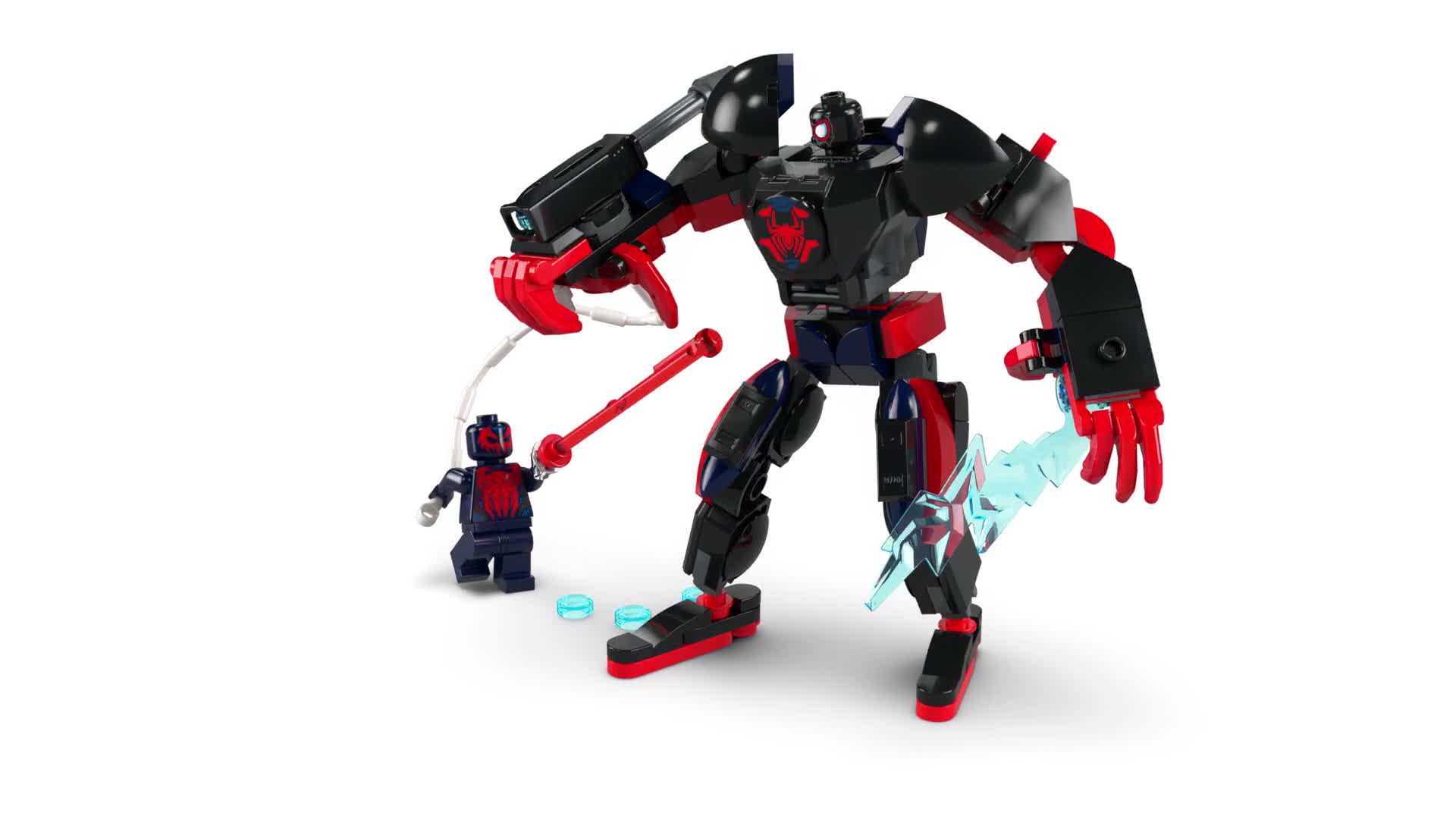 LEGO® Super Heroes 76337 - Robô do Miles Morales Contra Spider-Man 2099 ...