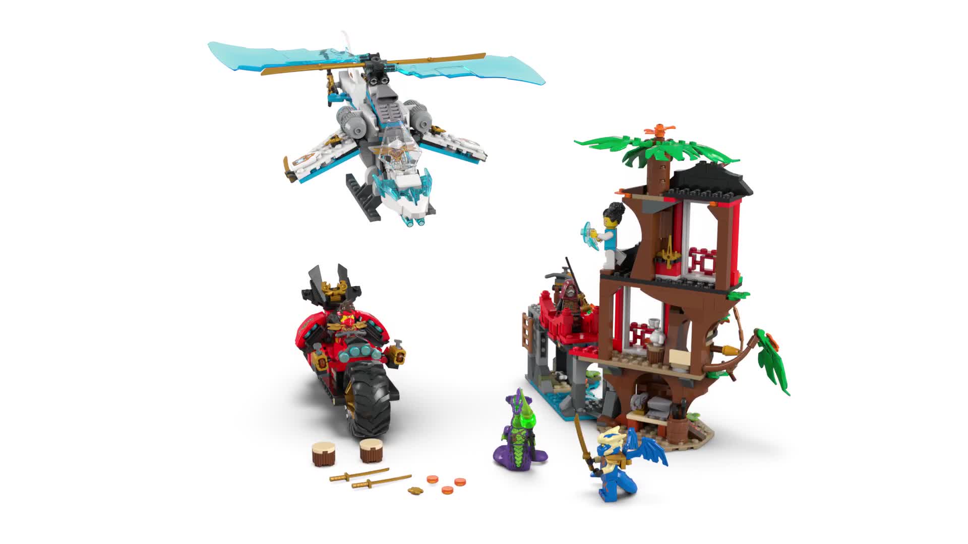 LEGO® Ninjago 71857 - Batalha na Casa da Árvore com Veículos Ninja ...